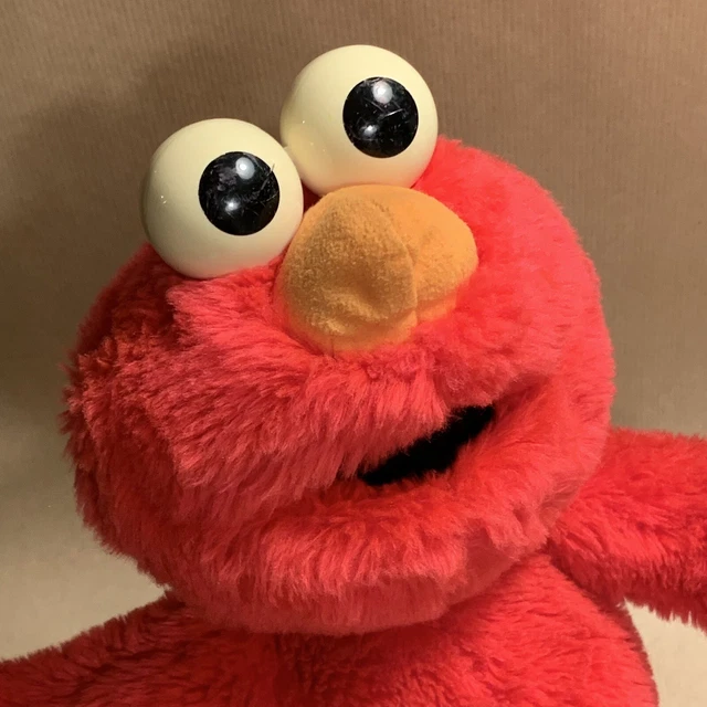 VINTAGE TYCO 1995 Elmo Soft Toy Plush Sesame Street Jim Henson Muppet ...