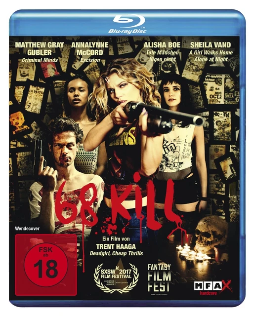 68 KILL (BLU-RAY) Boe Alisha Vand Sheila Gubler Matthew Gray McCord ...