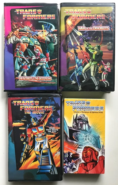 VINTAGE TRANSFORMERS VHS Lot The Movie War of Dinobots Vol. 7 90s ...