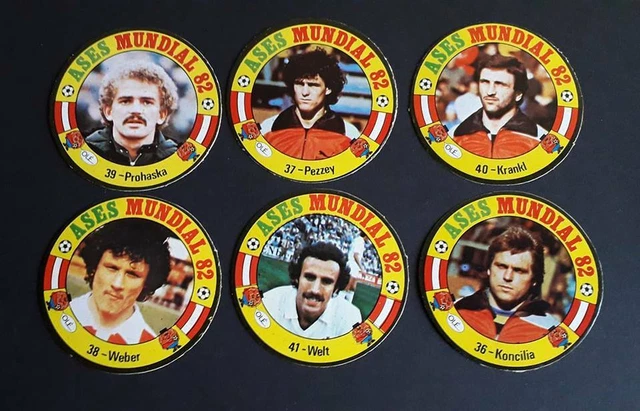 RARE WC WORLD Cup 82 stickers vignettes - AUSTRIA - AUTRICHE EUR 15,00 ...