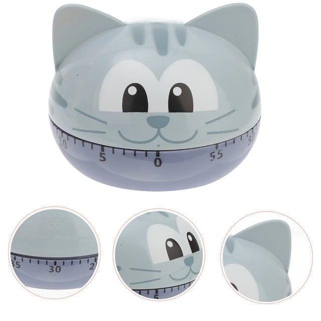 METAL INSIDE CARTOON Timer Child Mechanical for Kids Countdown Cooking ...