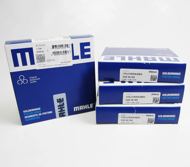 SEGMENTS MAHLE 4X VW 1,4L TSI FSI Bmy Blg Golf 5 6 Beetle Jetta Tiguan ...
