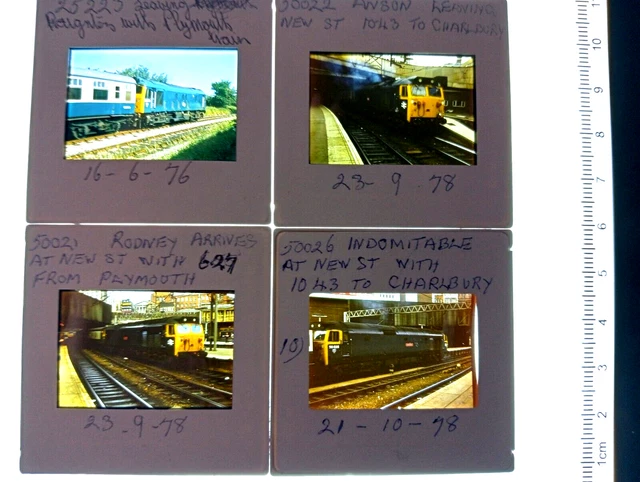 35MM SLIDES BRITISH Rail Blue Era/Pre-Tops Diesels With Details On ...