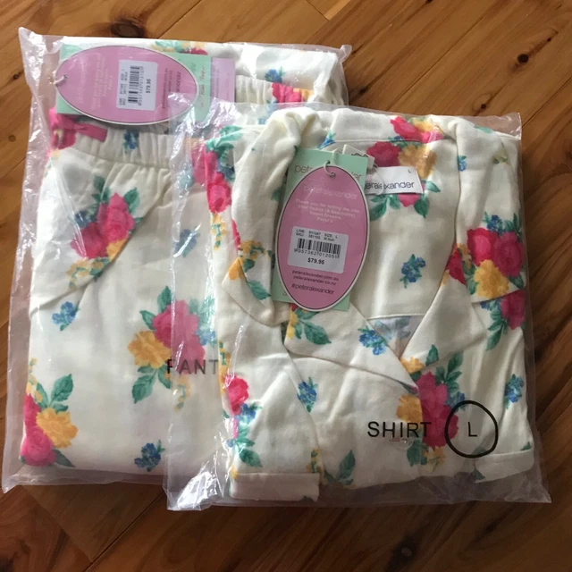 PETER ALEXANDER ROSEY Viscose Bamboo Cotton Flannelette Pj Set Size L ...