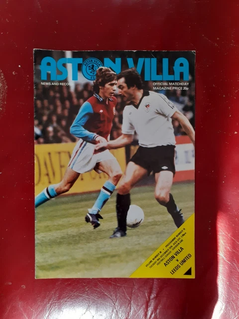 8 ASTON Villa Home Programmes. Home/Away. 1975/76 - 90/91 £4.37 ...