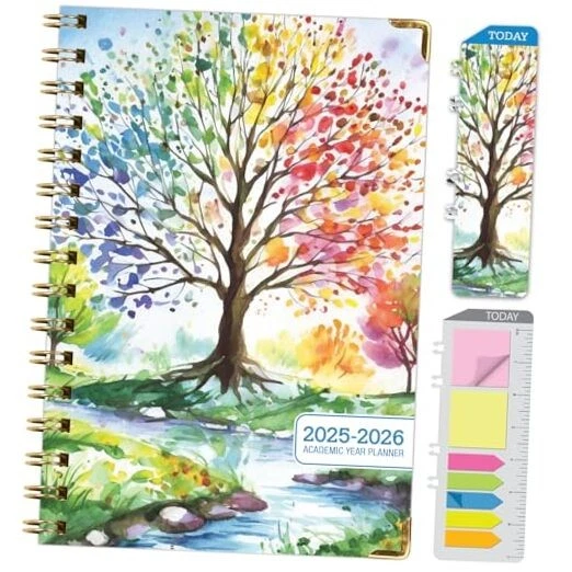 HARDCOVER ACADEMIC YEAR 2025-2026 Planner: (June 2025 Through July 2026 ...