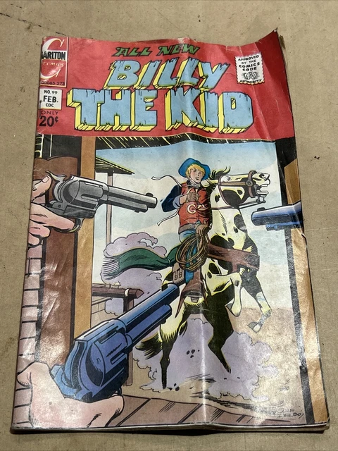 VINTAGE RARE COMIC All New Billy The Kid Western Comics Cowboy Indian ...
