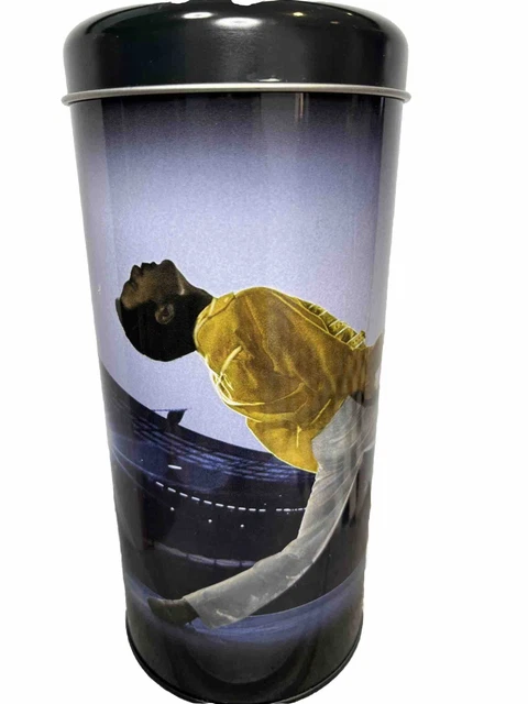 FREDDIE MERCURY QUEEN Official Merch Money Box EMPTY Collectible Tin ...