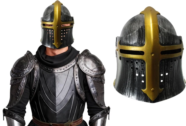 ADULT CHILD MEDIEVAL Jousting Templar Knight Crusader Helmet Armor Mask ...