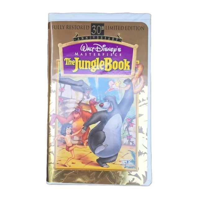 THE JUNGLE BOOK VHS 30th Anniversary Masterpiece Edition Walt Disney ...