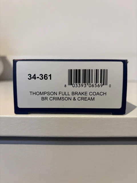 BACHMANN 34-361 OO Gauge LNER Thompson Full Brake BR Crimson & Cream £ ...