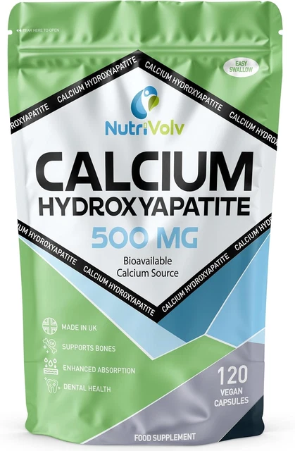 CALCIUM HYDROXYAPATITE | 120 Capsules | MCHA - Microcrystalli £11.13 ...