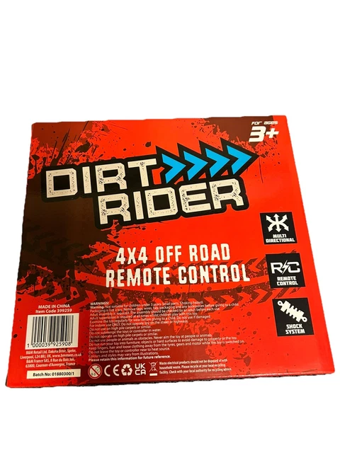 DIRT RIDER 4X4 Off Road Remote Control Quad Bike Black/red Multi ...