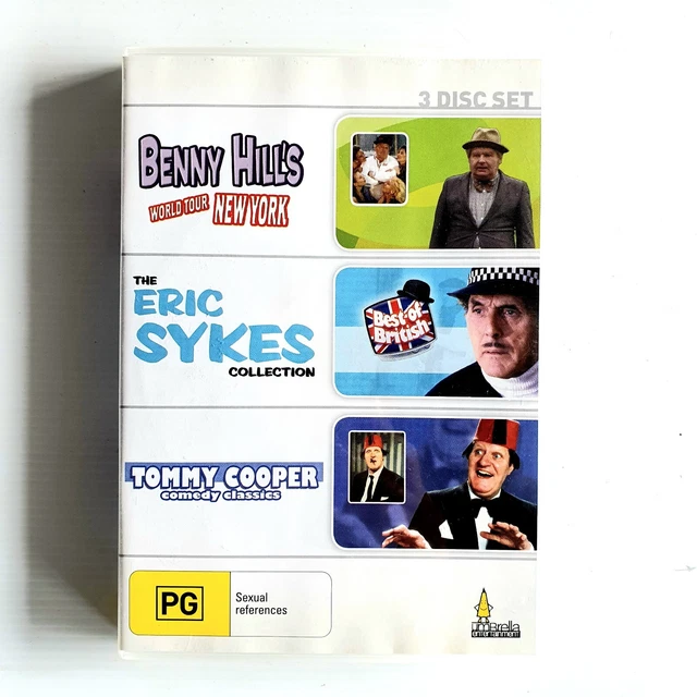 BENNY HILL'S WORLD Tour New York 3x DVD Gift Set Eric Sykes + Tommy ...