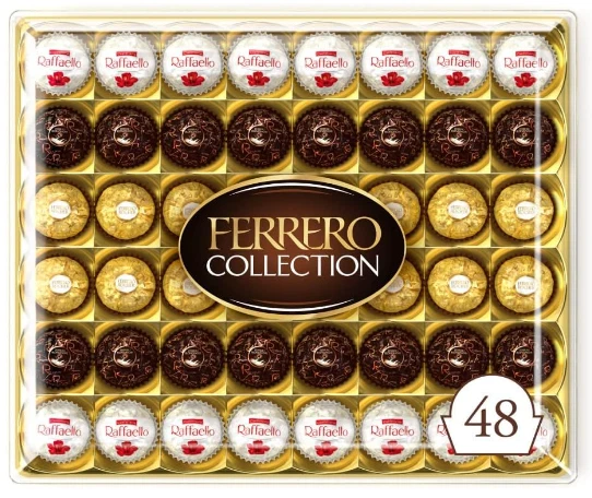 FERRERO ROCHER 48 Piece Collection Chocolate Gift Box 518g For Men ...