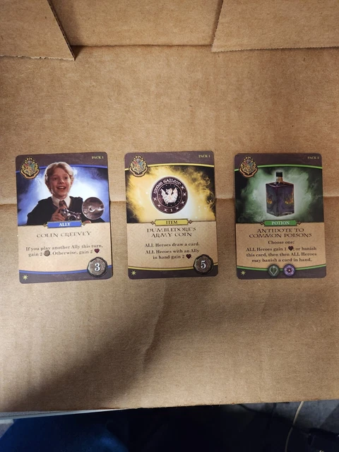 3 HARRY POTTER Hogwarts Battle promo cards: Colin Creevey, Coin ...