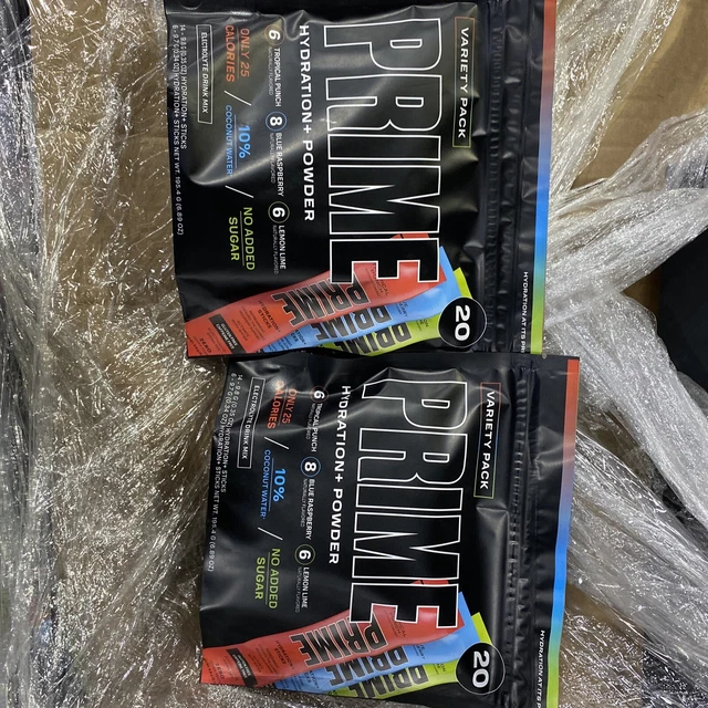 PRIME HYDRATION+ ELECTROLYTE Powder Mix Sticks Variety Pack 2(20-count ...
