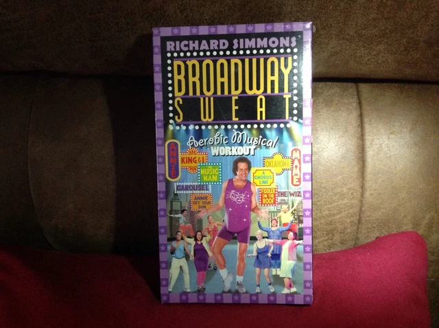 RICHARD SIMMONS-BROADWAY SWEAT-AEROBIC Musical Workout-VHS-Video Tape ...