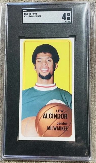 VINTAGE 1969-70 TOPPS Lew Alcindor/Kareem Abdul-Jabbar #75 SGC-4 COUR ...