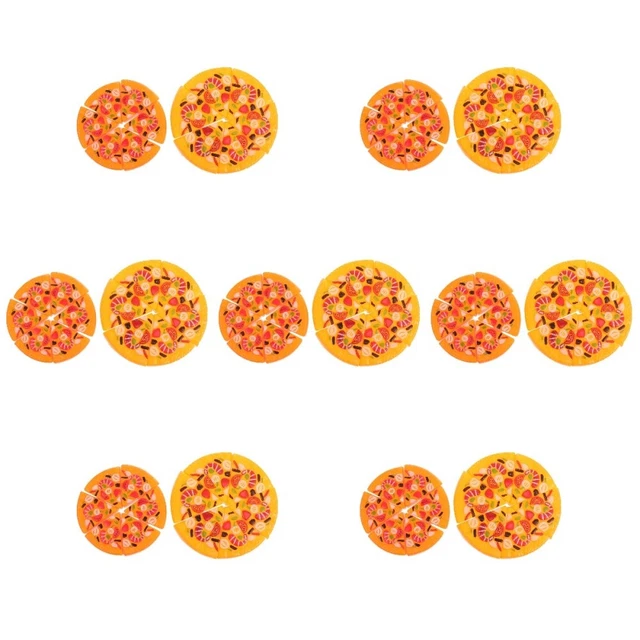 SET OF 7 Kids Children Pizza Chee Le Shape Learning Toy Slice Toddler £ ...