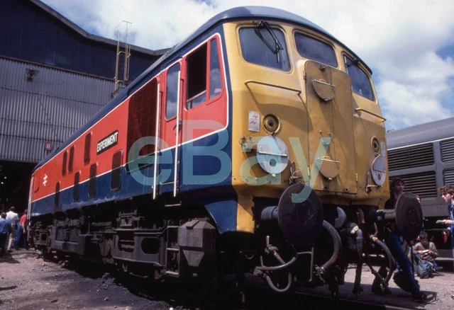 35MM RAILWAY SLIDE of Class 97 97201 @ Cardiff Canton Copyright to ...