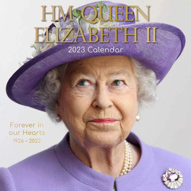 HM QUEEN ELIZABETH II - 2023 Square Wall Calendar 16 Months Planner £10 ...