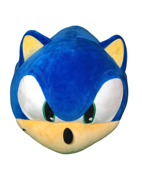 SONIC THE HEDGEHOG Large Head Plush Tomy Club Mocchi Mocchi Sega Pillow ...