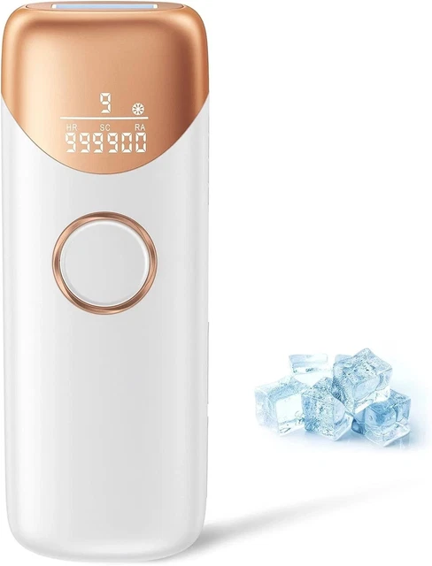 IPL HAIR REMOVAL Device with Ice Cooling 999,900 Flashes 9 Energy ...