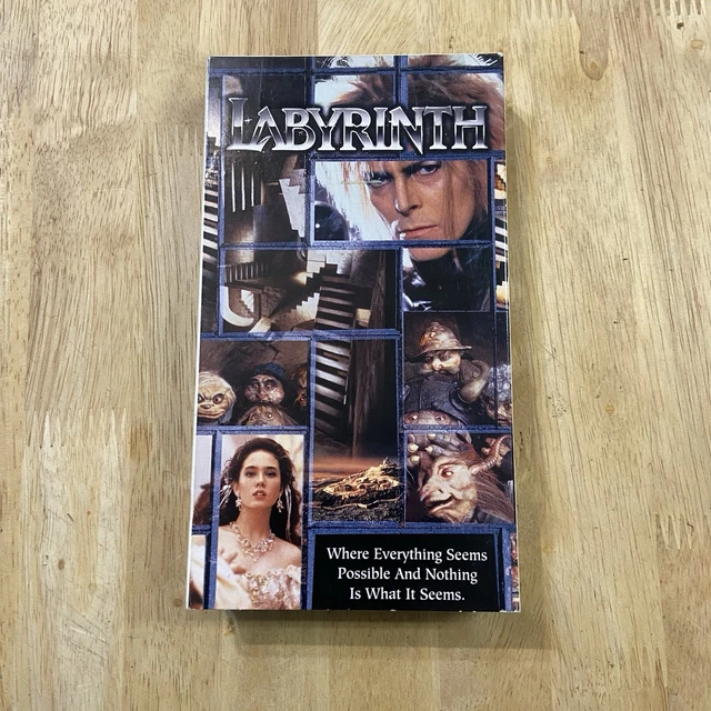 LABYRINTH VHS TAPE David Bowie Jennifer Connelly Jim Henson Lucasfilm ...