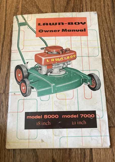 LAWN BOY MANUAL 5000 7000 Lawn Mower Operator Owner Vtg £20.52 ...