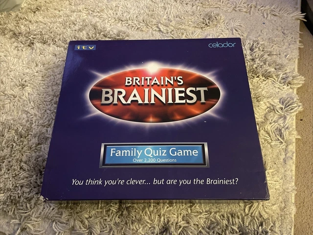 BRITAINS BRAINIEST FAMILY Quiz Board Game - ITV Celador 2002 - £2.00 ...