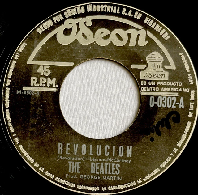 THE BEATLES -REVOLUCIÓN (Revolution)- Very Rare Nicaragua Odeon 7 ...