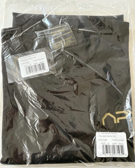F1: THE MOVIE BRAD PITT APX GP Large T-Shirt - Official Merchandise NEW ...
