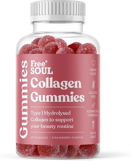 COLLAGEN GUMMIES MARINE Type 1 Hydrolysed Peptides 60 £19.36 - PicClick UK