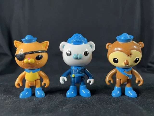 OCTONAUTS MATTEL FIGURE Lot Kwazii Captain Barnacles Shellington 2 ...