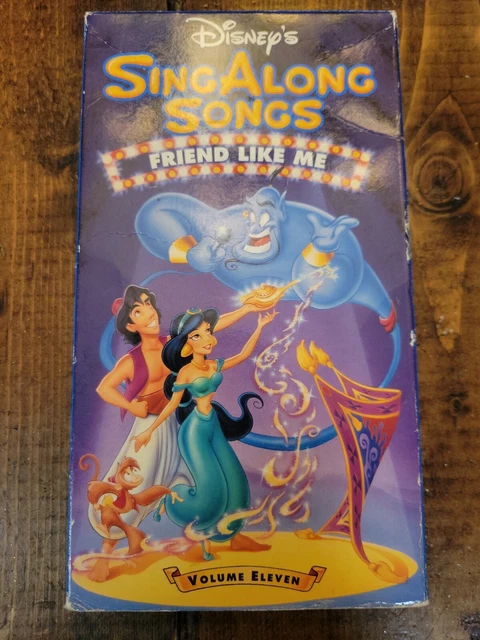 DISNEYS SING ALONG Songs - Aladdin: Friends Like Me (VHS, 1993) EUR 5 ...