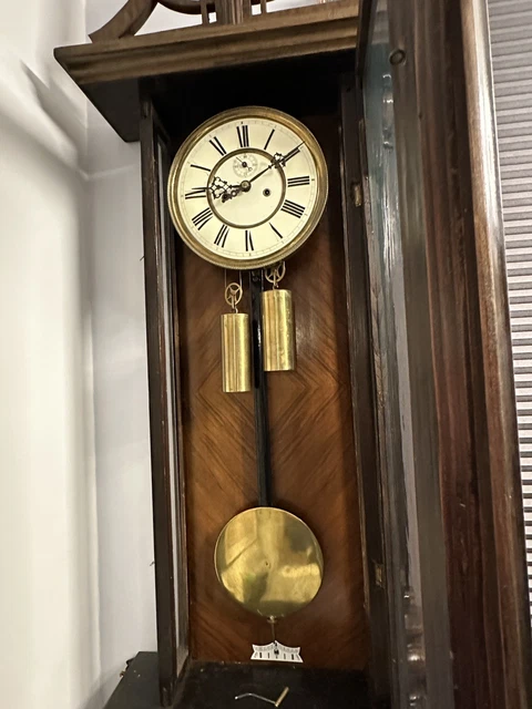 VIENNA DOUBLE WEIGHT regulator wall clock £89.10 - PicClick UK