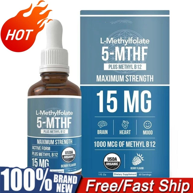 L-METHYLFOLATE (1MG) PLUS Methyl-B12 Organic Berry Flavor Triquetra 300 ...