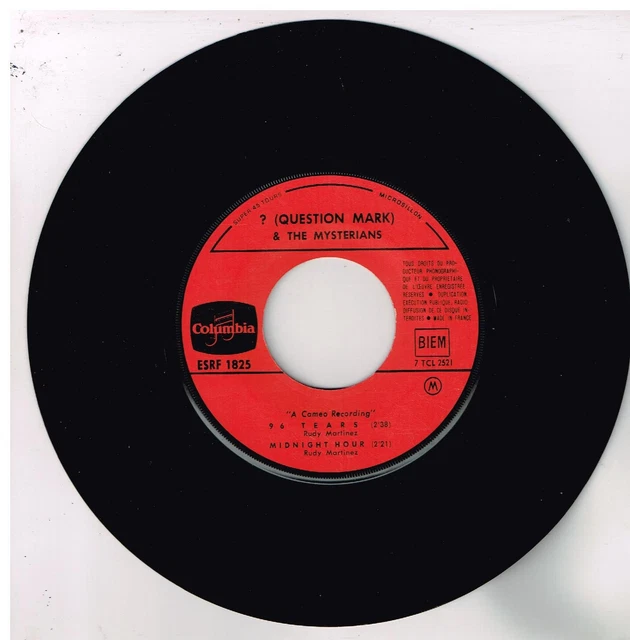 QUESTION MARK AND the MYSTERIANS 96 tears 7' EP 45 tours EUR 15,00 - PicClick IT