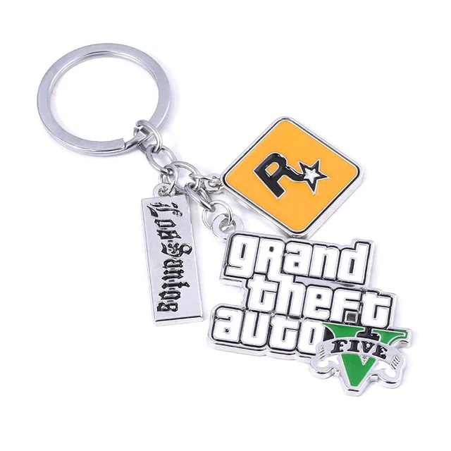 GRAND THEFT AUTO GTA 5 Rock Star Game Key Ring. PS3 PS4 PS5 XBOX GTV V ...