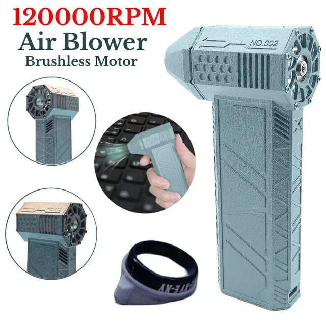 110000RPM COMPRESSION BLOWER Turbo Jet Fan PC Keyboard Dust Blower ...