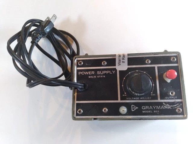 VINTAGE GRAYMARK MODEL 803 Voltage Adjustable Power Supply FREE ...