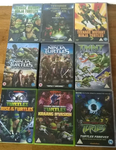 TEENAGE MUTANT NINJA Turtles DVD Collection Movies 1 2 3 Series & more ...