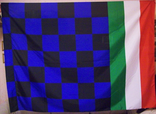 BANDIERA BANDIERONE INTER ATALANTA PISA NEROAZZURRA FLAG cm. 200 X 140 ...