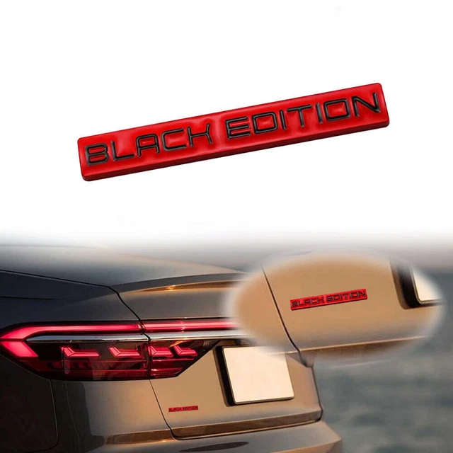 UNIVERSAL 3D METAL Black Edition Emblem Badge Sticker Decal Auto Car ...