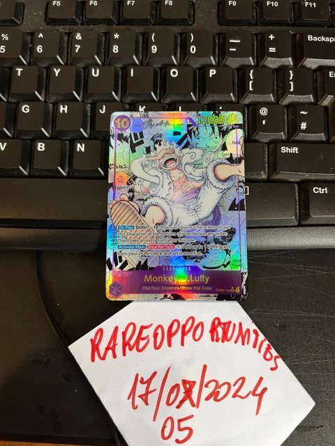 ONE PIECE CARD Monkey D Luffy Gear 5 SEC Manga OP-05-119 English £2,500 ...