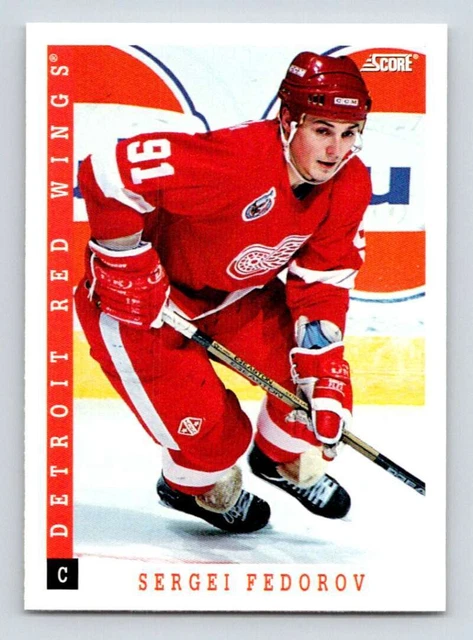 1993-94 SCORE CANADIEN #250 Sergei Fedorov hockey Detroit Red Wings EUR 0,80 - PicClick FR