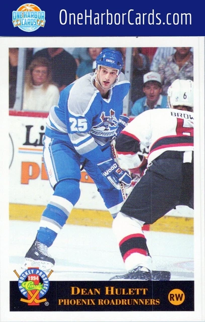 1994 CLASSIC PRO Prospects Phoenix RoadRunners carte hockey #142 Dean ...