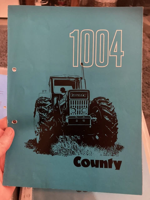 RARE FORD COUNTY 1004 Super Six tractor brochure leaflet Muir Hill ...