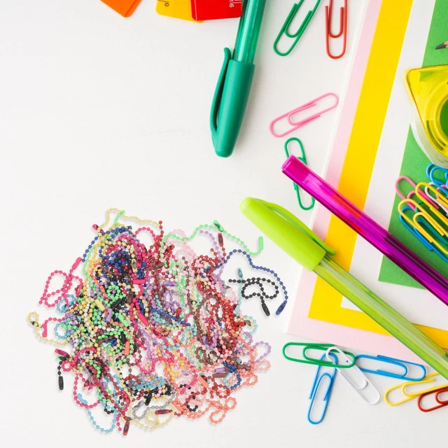 DIY JEWELRY BEAD Chain Keychain Making Ball Chains for Crafts £49.48 ...